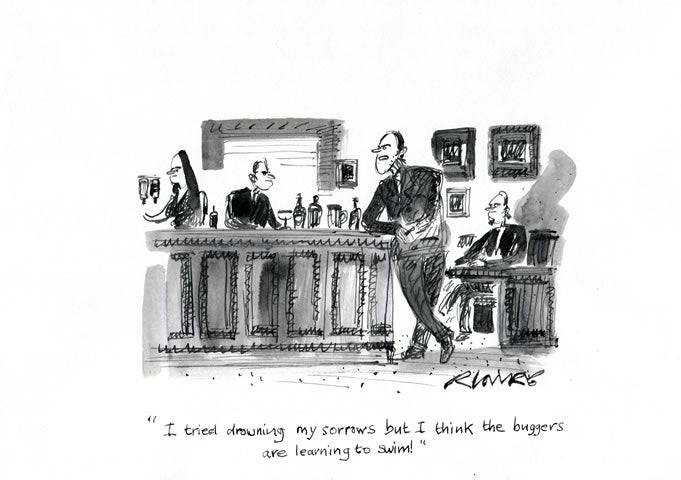 "Drowning my sorrows" – The Hand of Ray Lowry